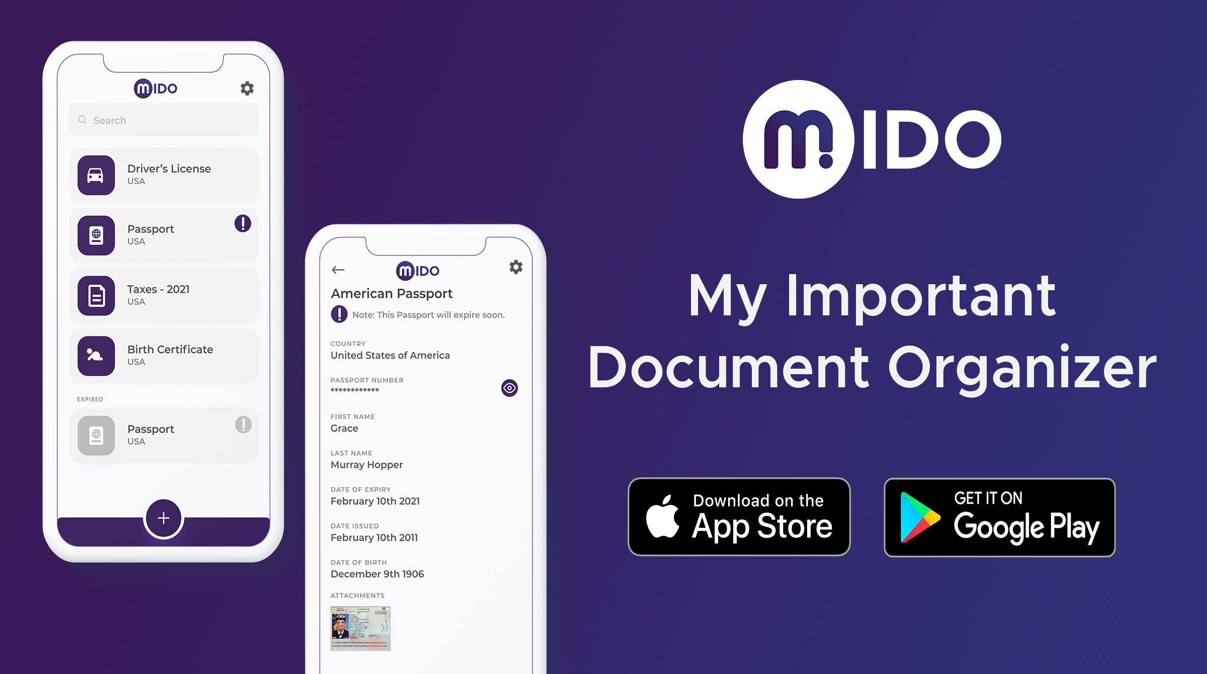 MIDO | Securely Store and Share your Personal Documents